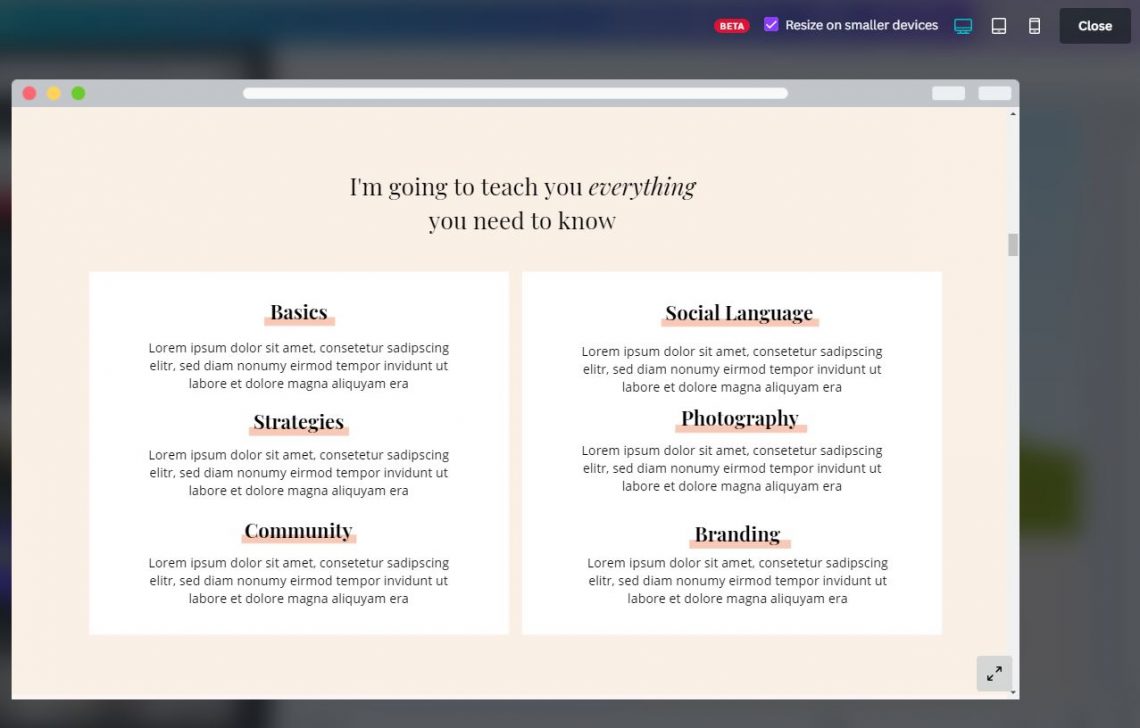 How to create a website in Canva [Responsive & with own domain] - Media ...