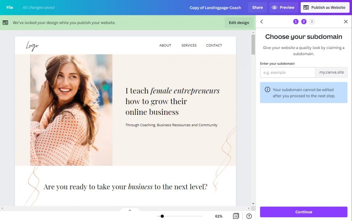 How to create a website in Canva [Responsive & with own domain] - Media ...